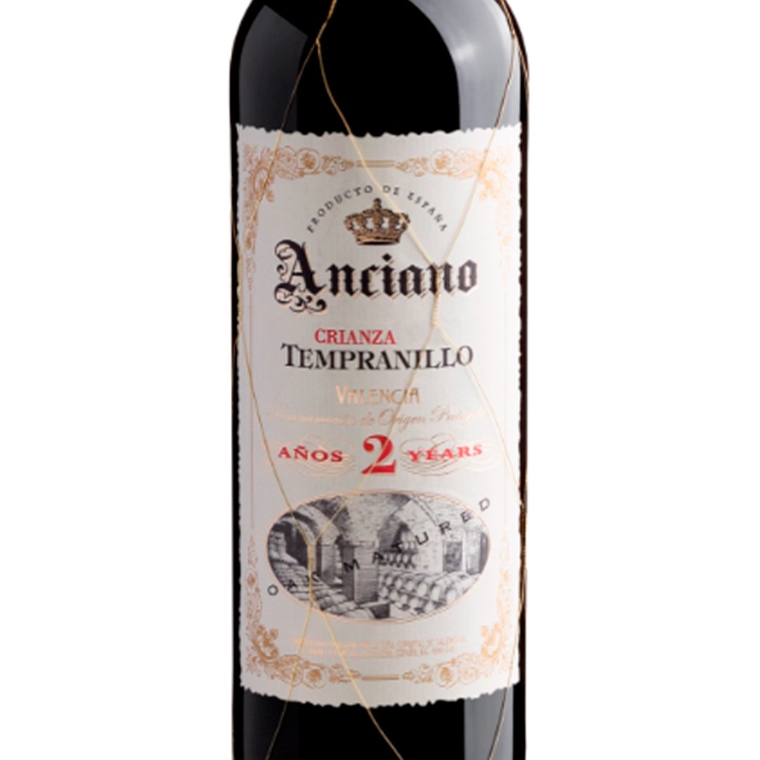 Vinho Tinto Anciano Tempranillo Crianza 2 años 750ml