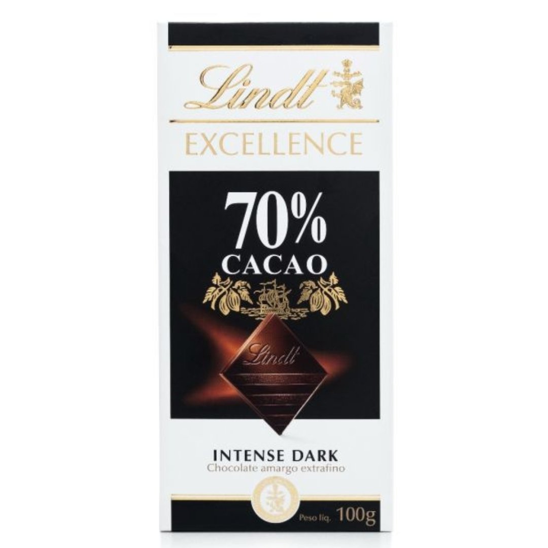 Barra de Chocolate Lindt Excellence 70% Cacau 100g